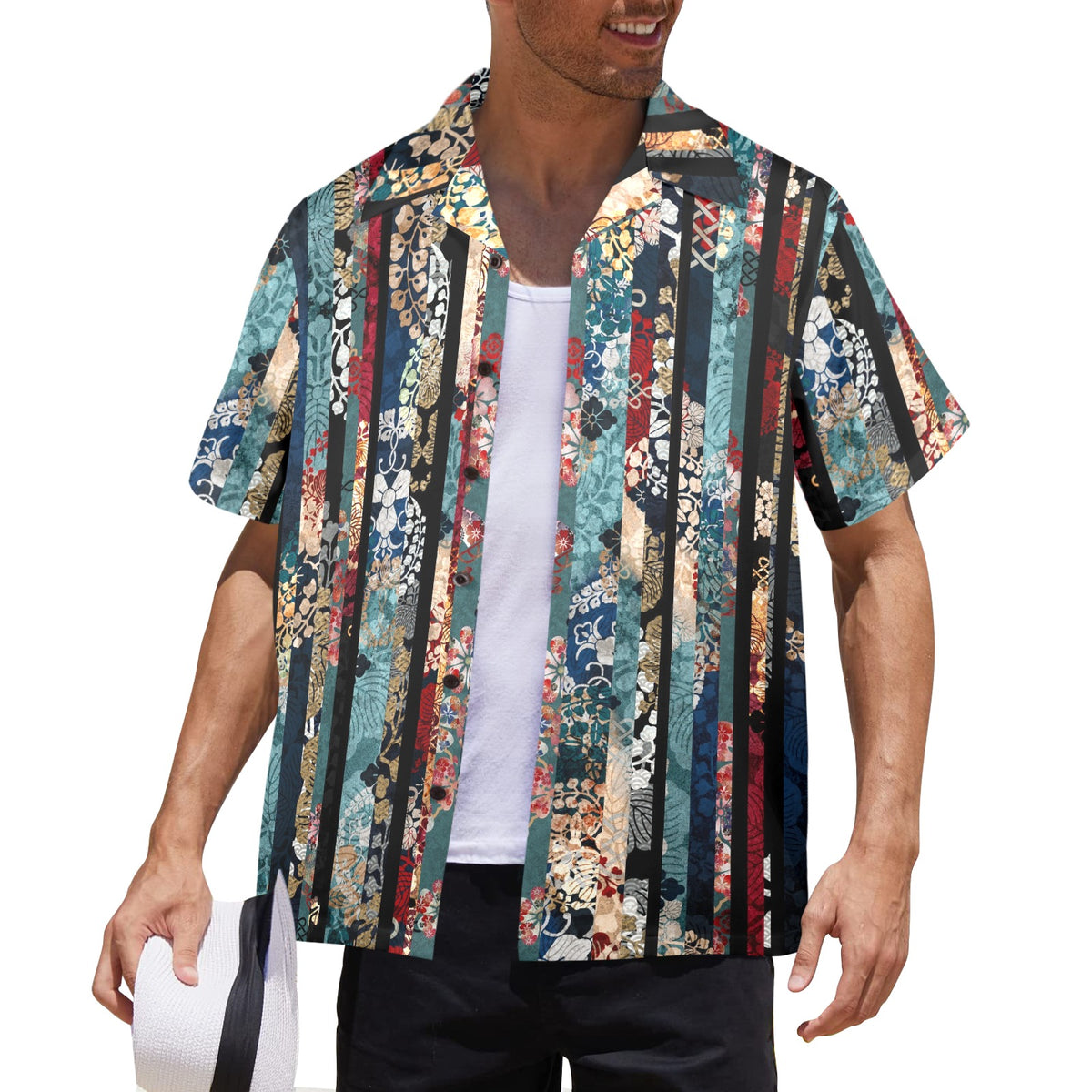 Marty Friedman x Samurai Shogun Crest Hawaiian Shirt – Baroque Japanesque